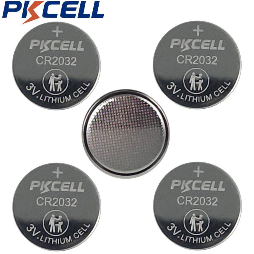 PKCELL CR2032 3V 210 mAh Lithium Button Battery (5 Pack) | X-Force Tactical