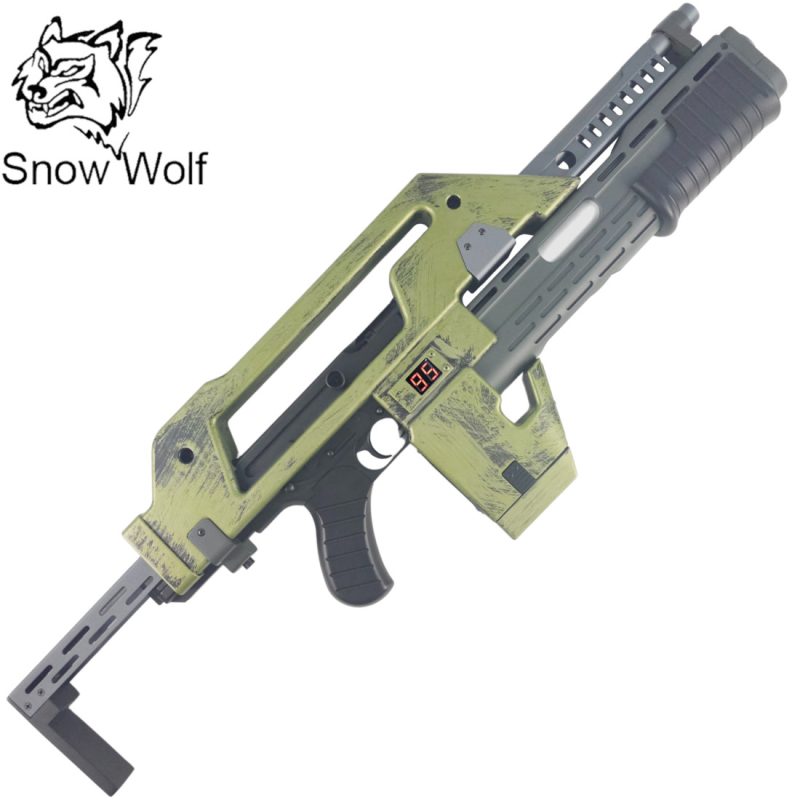 SW Aliens M41A Pulse Rifle AEG Gel Blaster - Battle Worn SW-11B | X ...
