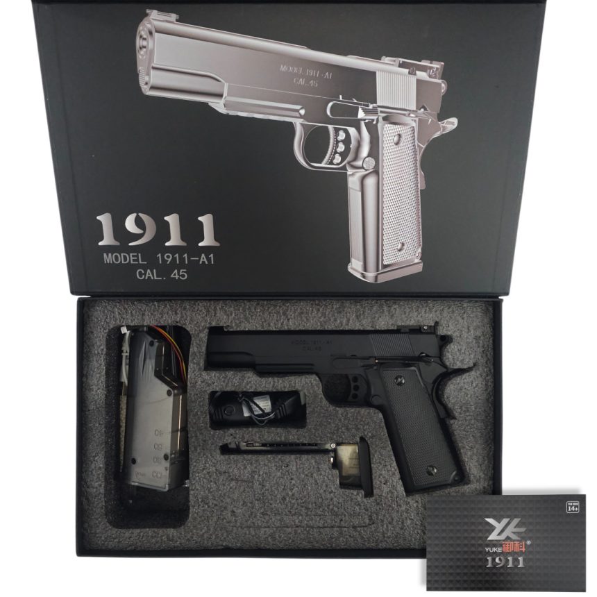 YUKE 1911 Electric Blow Back Gel Blaster and Laser Shooting Pistol | X ...