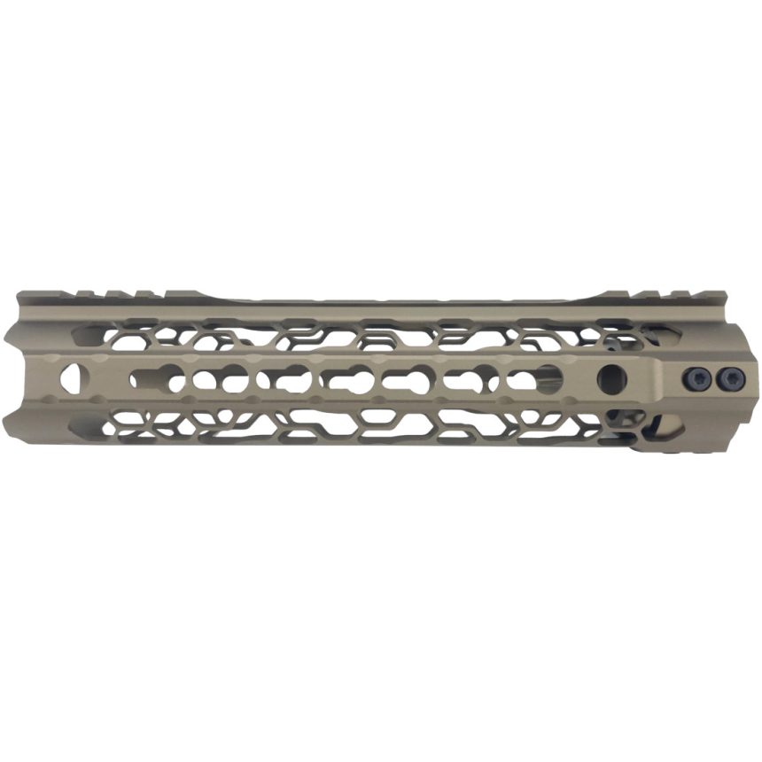 9.5 Inch ODIN O2 Lite Key Mod Metal Gel Blaster Handguard - FDE | X ...
