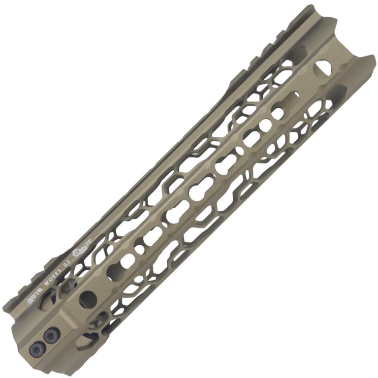 9.5 Inch ODIN O2 Lite Key Mod Metal Gel Blaster Handguard - FDE | X ...