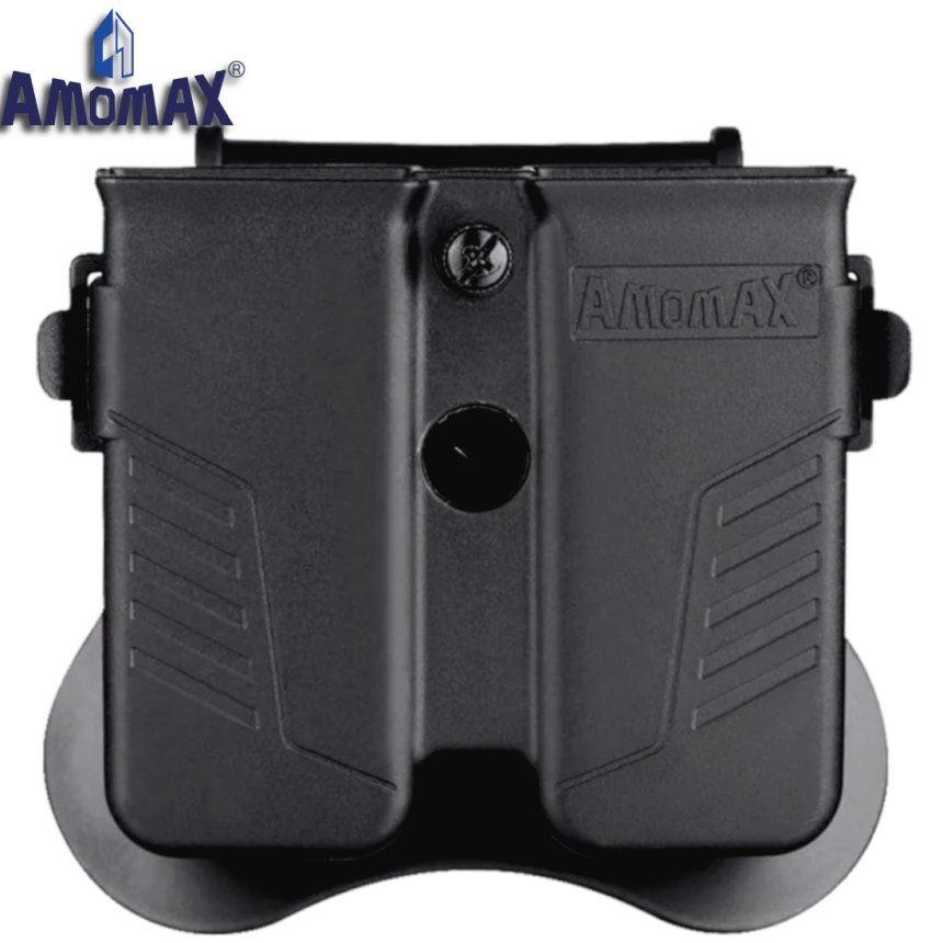 Amomax Universal Double Magazine Pouch - Black | X-Force Tactical