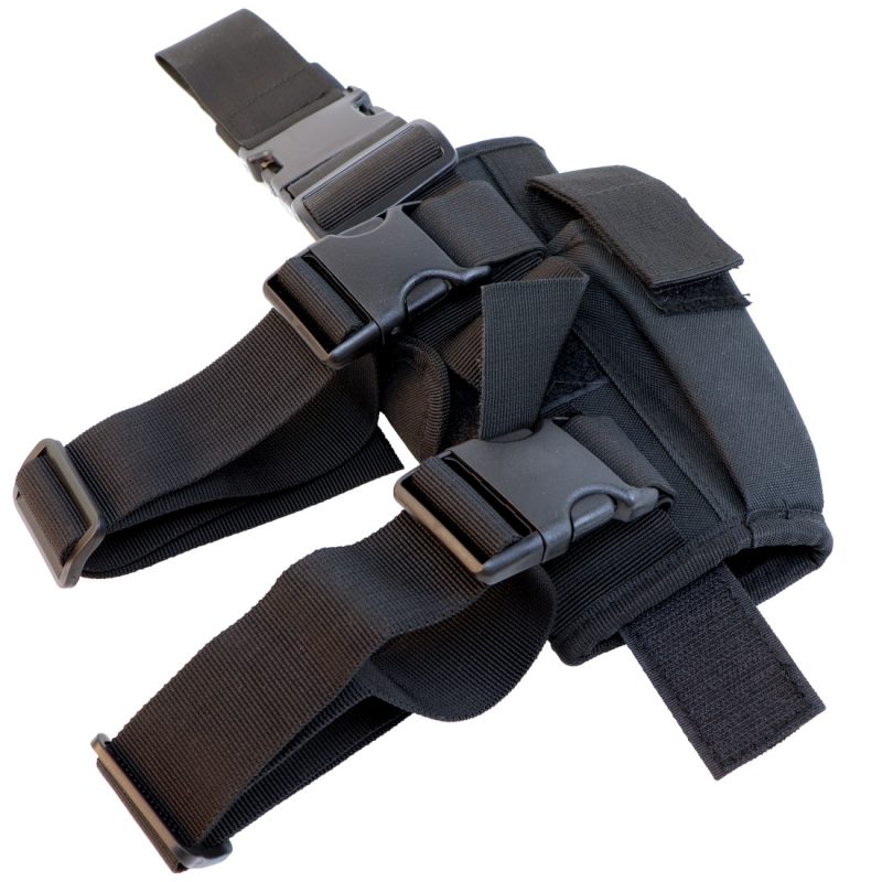 Universal Drop Leg Gel Blaster Pistol Holster - LH Black | X-Force Tactical