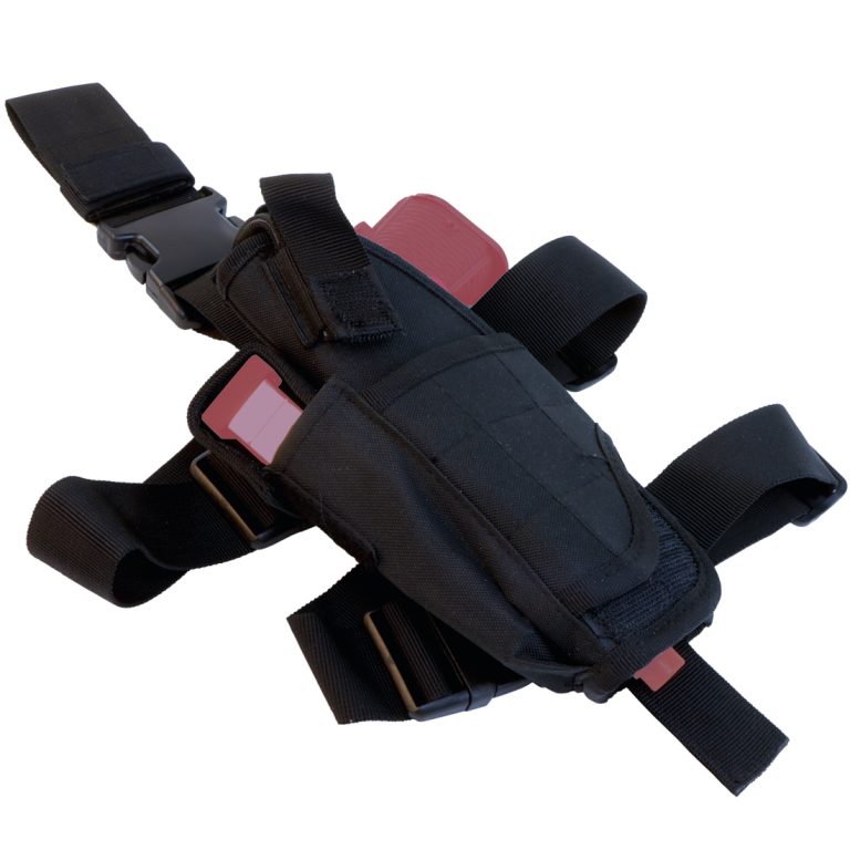 Universal Drop Leg Gel Blaster Pistol Holster - LH Black | X-Force Tactical