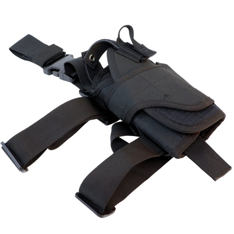 Universal Drop Leg Gel Blaster Pistol Holster - RH Black | X-Force Tactical