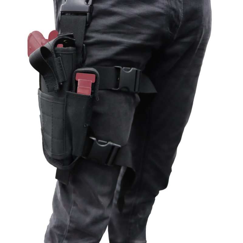 Universal Drop Leg Gel Blaster Pistol Holster - RH Black | X-Force Tactical