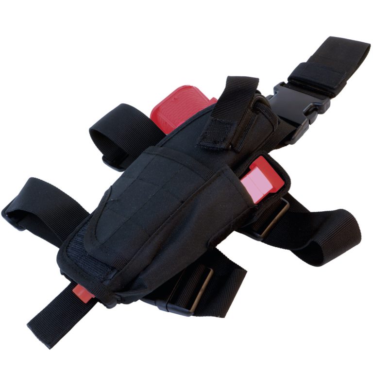 Universal Drop Leg Gel Blaster Pistol Holster - RH Black | X-Force Tactical