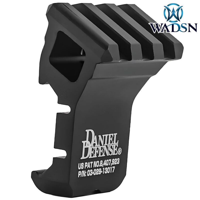 DD 1 O-Clock Offset Picatinny Rail Riser Mount - Black | X-Force Tactical