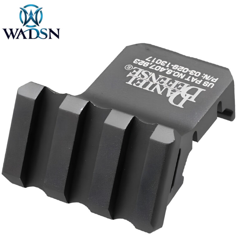 DD 1 O-Clock Offset Picatinny Rail Riser Mount - Black | X-Force Tactical