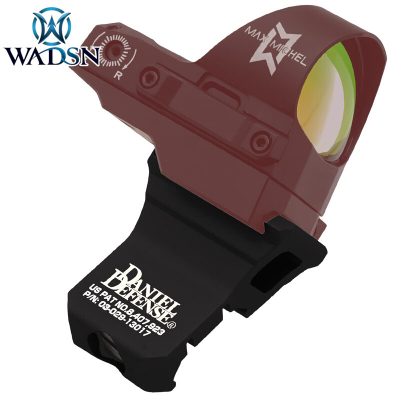 DD 1 O-Clock Offset Picatinny Rail Riser Mount - Black | X-Force Tactical