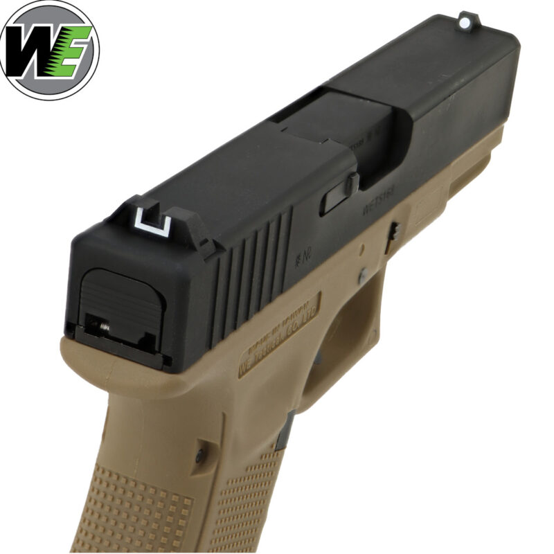We Tech Glock 19 Gen 4 Gas Blowback Pistol Gel Blaster - Black and Tan ...