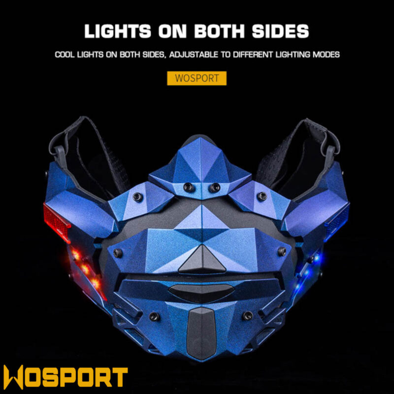 Wosport Hyacinth LED Cyberpunk Night Mask | X-Force Tactical