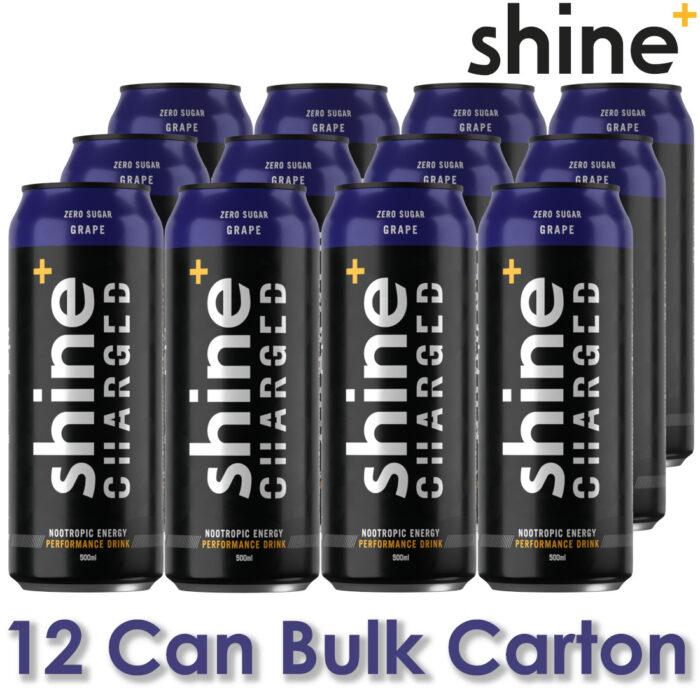 Shine Case-Grape Charged Nootropic Energy Drink - 12x500ml | X-Force ...